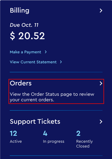 Viewing Cox Business Order Status Online