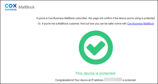 Validating your MalBlock DNS Service